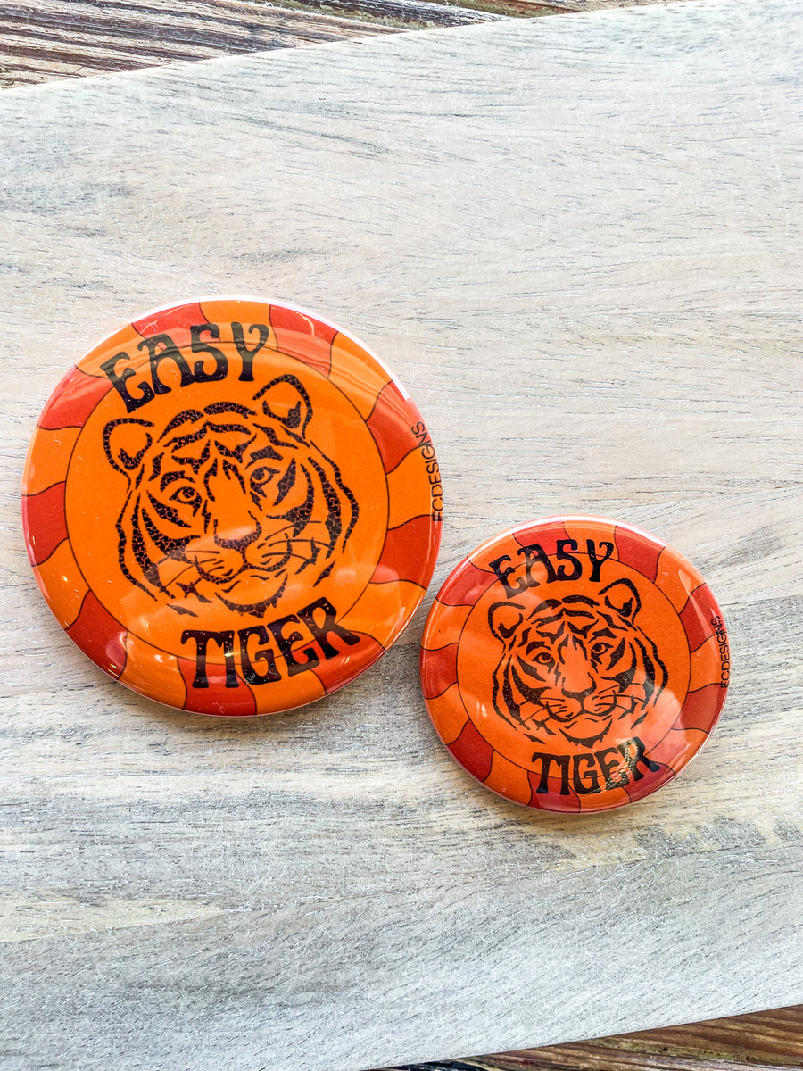 "Easy Tiger" Game Day Button – emmaclairedesigns